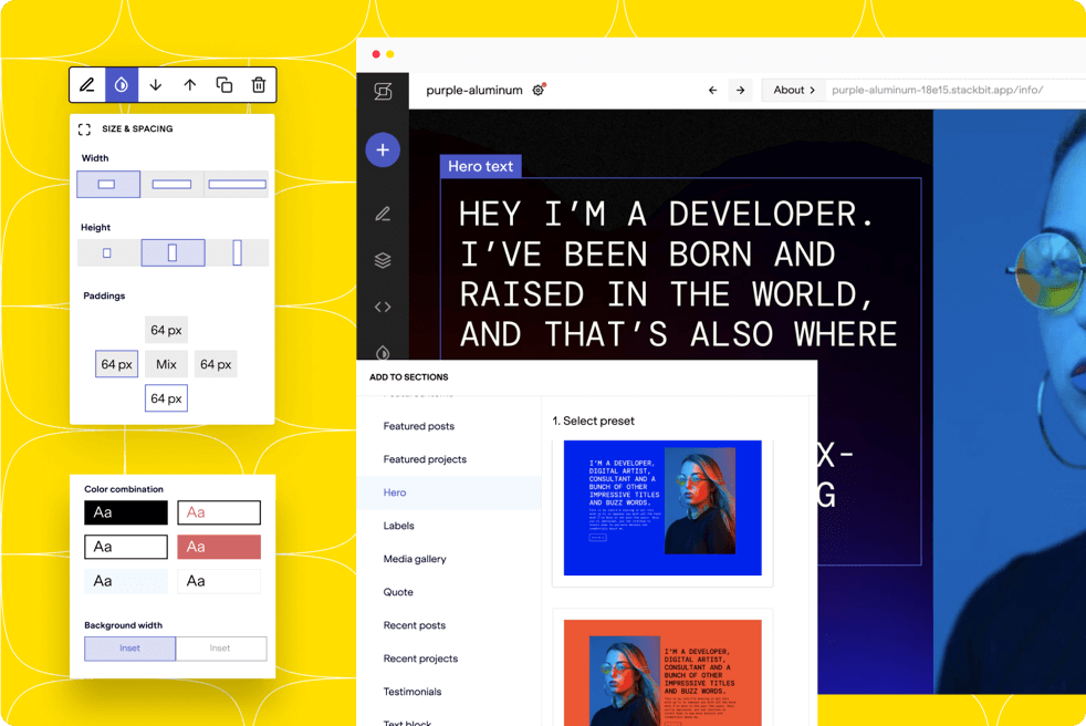 Visually compose on your headless stack - Stackbit